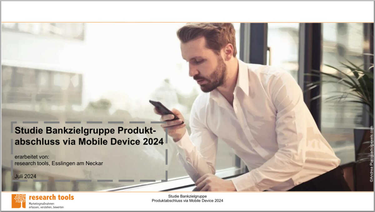 Studie Bankzielgruppe Produktabschluss via Mobile Device 2024 ...