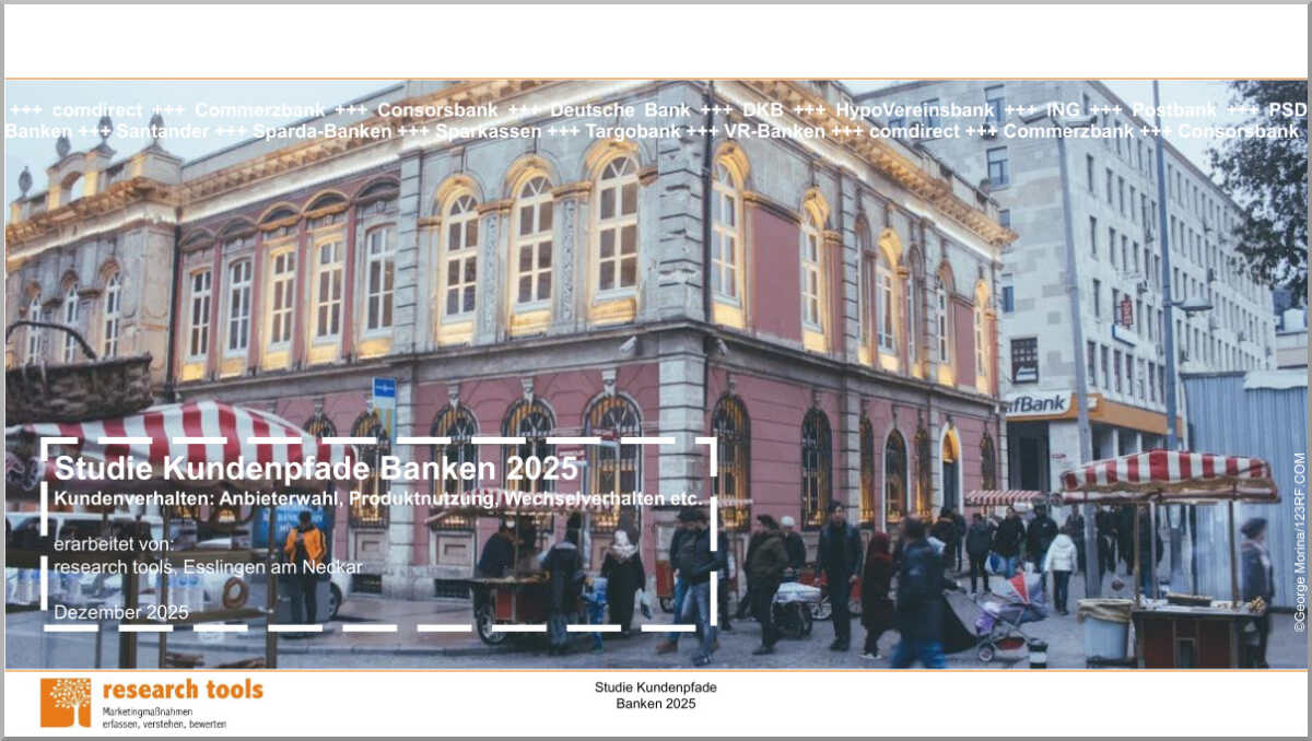 Studie Kundenpfade Banken 2025 | research tools